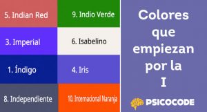 Los 10 colores que empiezan con I más conocidos - Psicocode