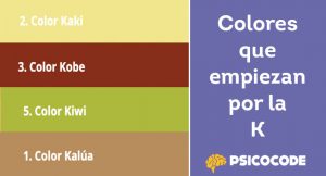 Los 7 colores que empiezan por K más conocidos - Psicocode